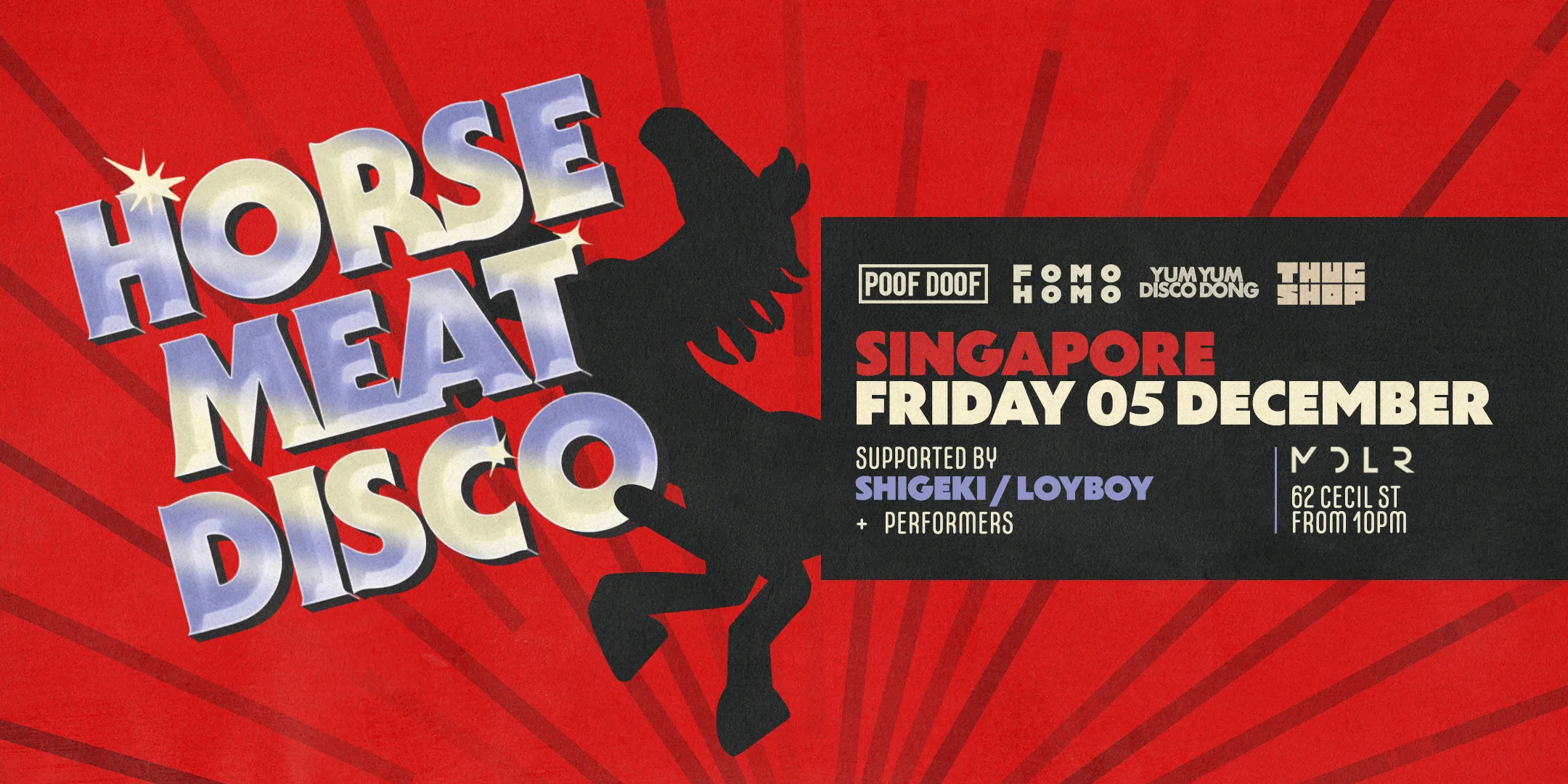 POOF DOOF SINGAPORE - HORSE MEAT DISCO - FRIDAY 5TH DECEMBER 2025 ...