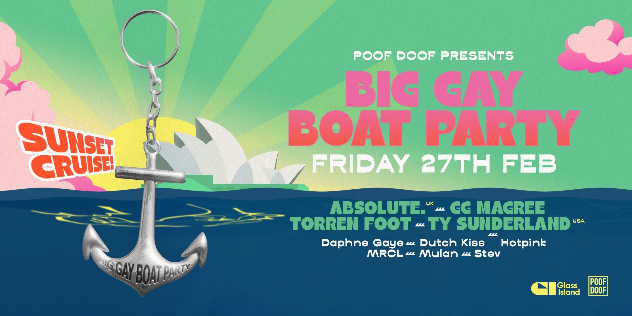 POOF DOOF X MARDI GRAS: Big Gay Boat Party - Friday 27th February 2026 ...